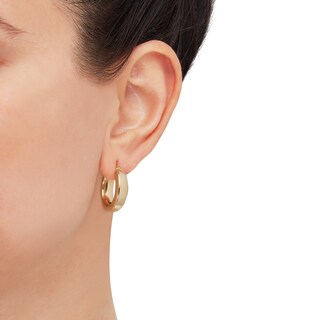 Tube Hoop Earrings 14K Yellow Gold | Jared