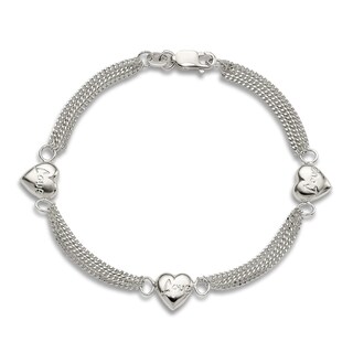 Heart Bracelet Sterling Silver 7-inch Length | Jared