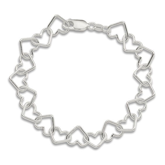 Heart Link Bracelet Sterling Silver | Jared