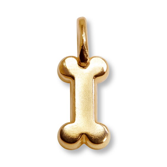 Alex Woo Mini Dog Bone Charm 14K Yellow Gold | Jared