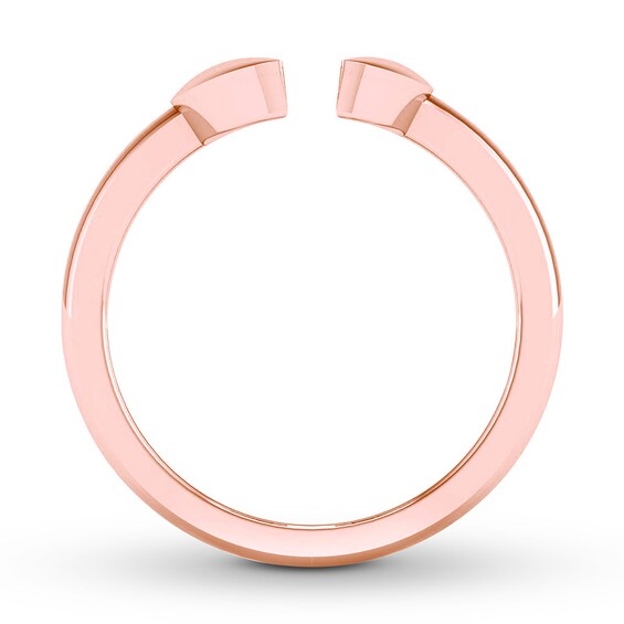 Half-Circle Deconstructed Ring 10K Rose Gold | Fashion Rings | Rings ...