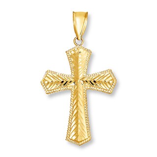 Cross Charm 14K Yellow Gold | Jared