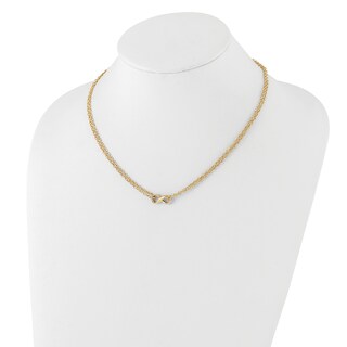 High-Polish 2-Strand Infinity Necklace 14K Yellow Gold | Jared
