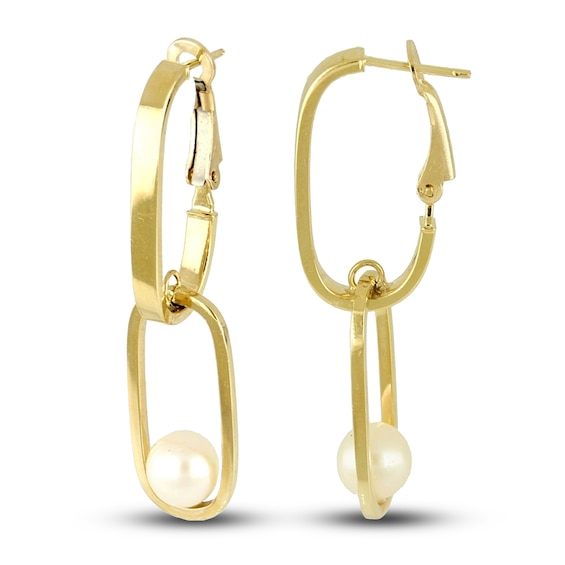 Freshwater Cultured Pearl Dangle Earrings 14K Yellow Gold | Jared