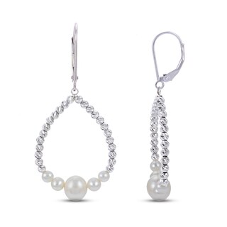 Freshwater Cultured Pearl Bead Drop Earrings Sterling Silver | Jared