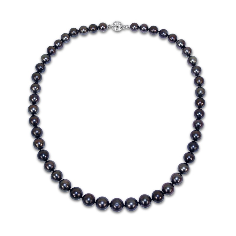 Tahitian Freshwater Cultured Pearl Strand Necklace 14k White Gold Jared