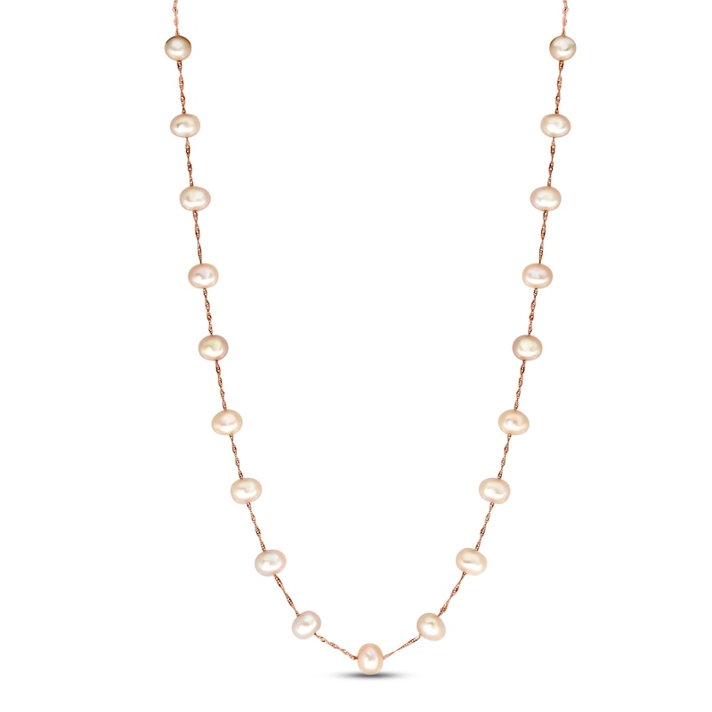 Lali Jewels Freshwater Cultured Pearl Necklace 14k Rose Gold 18 Jared