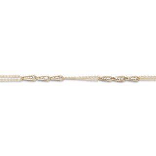 Italia D'Oro Rolo Chain Bracelet 14K Two-Tone Gold 7" | Jared