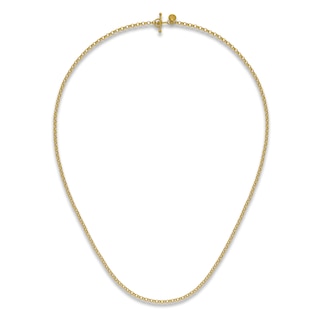 High-Polish Rolo Chain Necklace 24K Yellow Gold 24" 3.0mm | Jared