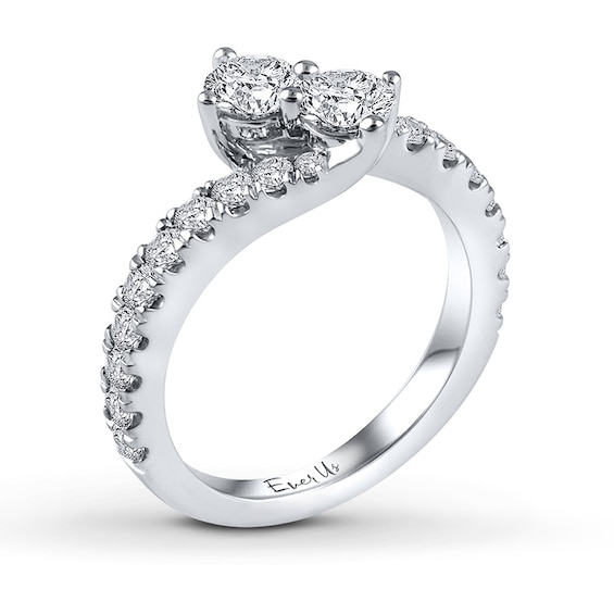 Ever Us Two-Stone Ring 1-1/2 ct tw Diamonds 14K White Gold ...