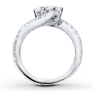 Ever Us Two-Stone Ring 1-1/2 ct tw Diamonds 14K White Gold | Jared