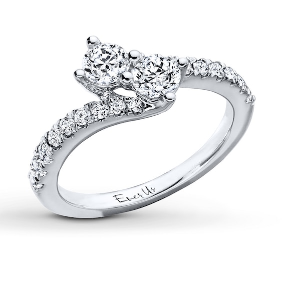 Ever Us Two-Stone Ring 1 ct tw Diamonds 14K White Gold | Jared
