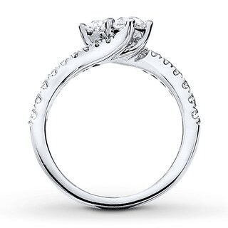 Ever Us Two-Stone Ring 1 ct tw Diamonds 14K White Gold | Jared