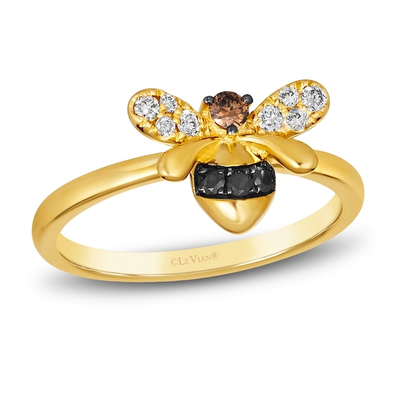 Le Vian Diamond Bee Ring 1/5 ct tw Round 14K Honey Gold | Jared