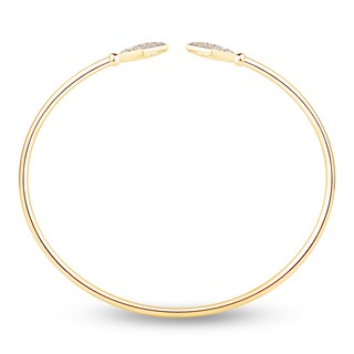 Diamond Open Cuff Bangle Bracelet 3/8 ct tw 14K Yellow Gold | Jared