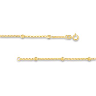 Hollow Disco Bead Rolo Chain 14K Yellow Gold 20" | Jared