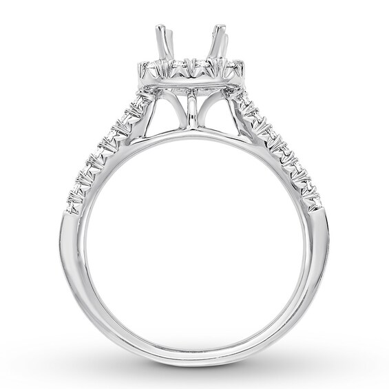 Diamond Ring Setting 5 8 Carat Tw Round cut 14K White Gold Halo diamond-ring-setting-5-8-carat-tw-round-cut-14k-white-gold-halo