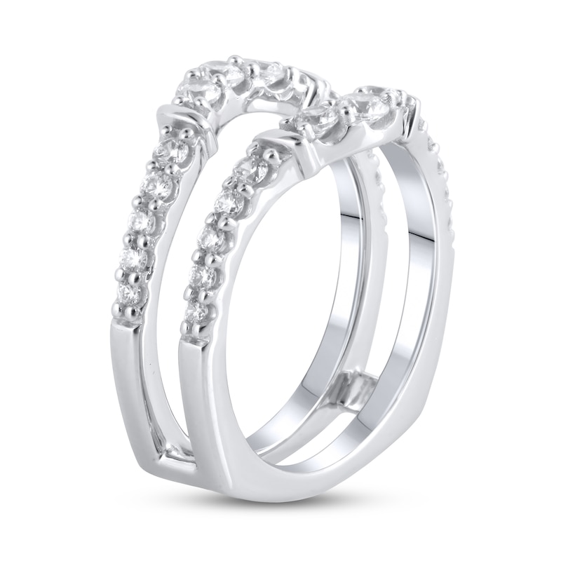 Diamond Enhancer Ring 1 ct tw Round 18K White Gold | Jared