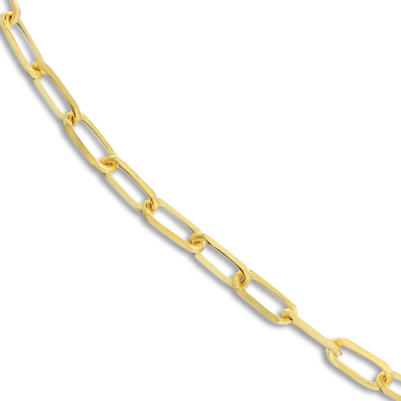 Solid Paperclip Chain Necklace 18K Yellow Gold 24" 1.95mm | Jared