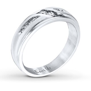 Ever Us Men's Two-Stone Ring 1/4 ct tw Diamonds 14K White Gold | Jared