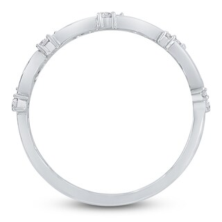 Diamond Split Ring 1/10 ct tw Round 14K White Gold | Jared