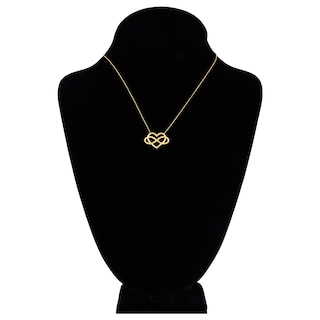 Heart Infinity Necklace 14K Yellow Gold 16" | Jared