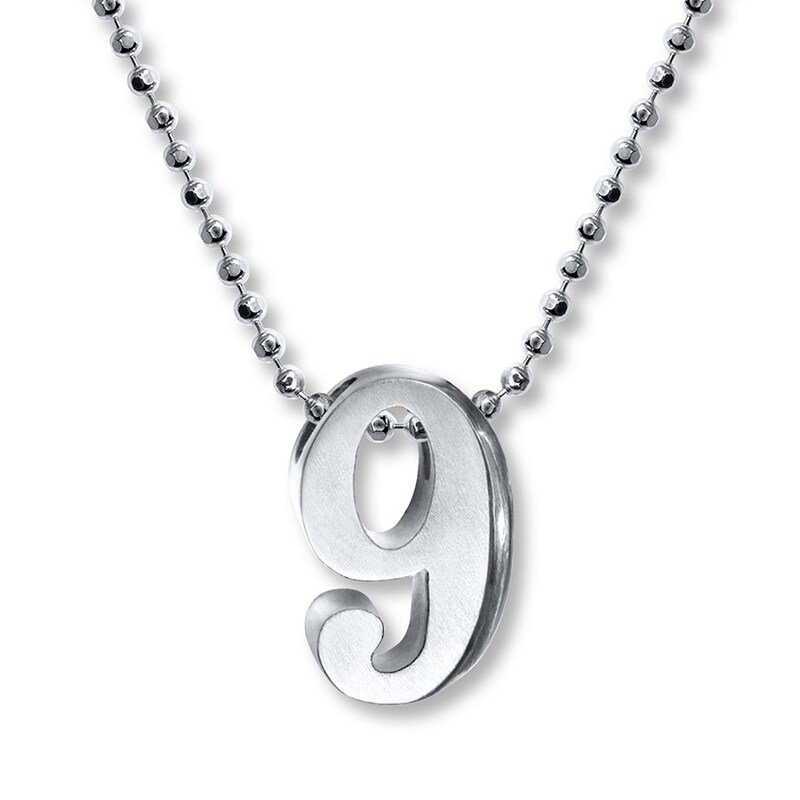 Alex Woo Necklace Number 9 Sterling Silver | Jared