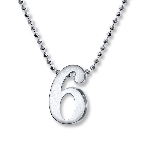 Alex Woo Necklace Number 6 Sterling Silver | Jared