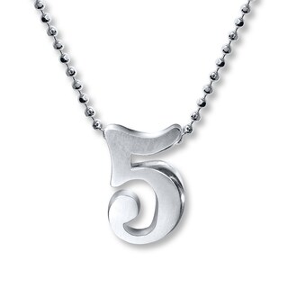 Alex Woo Necklace Number 5 Sterling Silver | Jared