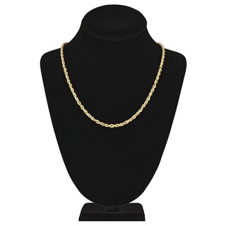20" Textured Solid Rope Chain 14K Yellow Gold Appx. 4.4mm | Jared