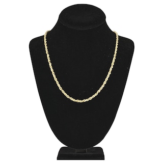 22" Textured Solid Rope Chain 14K Yellow Gold Appx. 4.4mm | Jared