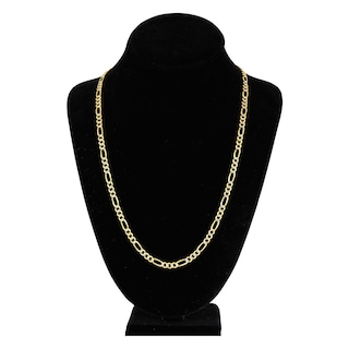 24" Solid Figaro Chain Necklace 14K Two-Tone Gold Appx. 4.75mm | Jared