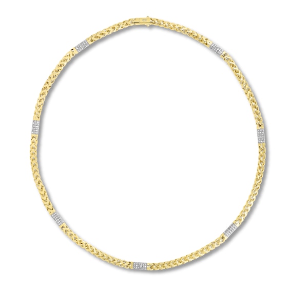 Diamond Rondo Chain Necklace 1-1/2 ct tw Round 10K Yellow Gold | Jared