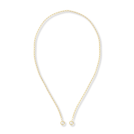 Solid Paperclip Necklace 14K Yellow Gold 20" 2.5mm | Jared