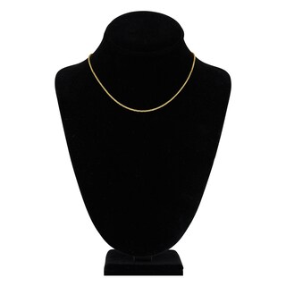 Square Solid Wheat Chain Necklace 14K Yellow Gold 16" 1.25mm | Jared