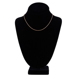 Hollow Snake Chain Necklace 14K Rose Gold 16" 1.4mm | Jared
