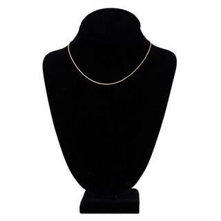 Hollow Snake Chain Necklace 14K Yellow Gold 16" 1.4mm | Jared