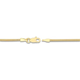 Hollow Snake Chain Necklace 14K Yellow Gold 18" 1.4mm | Jared