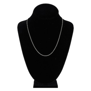 Hollow Snake Chain Necklace 14K White Gold 20" 1mm | Jared