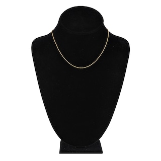 Hollow Snake Chain Necklace 14K Yellow Gold 16" 1mm | Jared