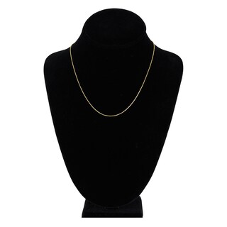 Hollow Snake Chain Necklace 14K Yellow Gold 18" 1mm | Jared