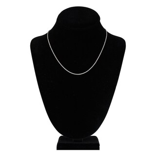 Square Solid Wheat Chain Necklace 14K White Gold 18" 1.25mm | Jared