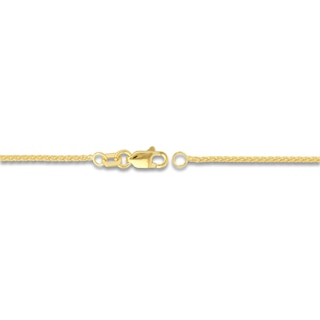Round Solid Wheat Chain Necklace 14K Yellow Gold 20" 1.25mm | Jared