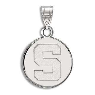 Michigan State University Small Disc Necklace Charm Sterling Silver | Jared