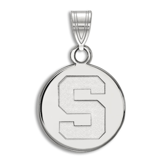 Michigan State University Small Disc Necklace Charm Sterling Silver | Jared
