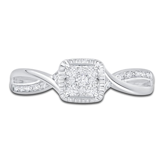 Diamond Promise Ring 1/6 ct tw Round 10K White Gold | Jared