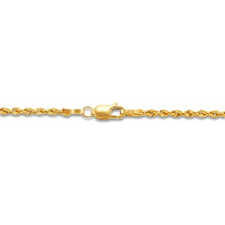 High-Polish Glitter Rope Chain 14K Yellow Gold 16" 1.8mm | Jared