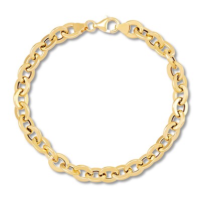 Forzatina Chain Bracelet 14K Yellow Gold 7.5" | -bracelets | Bracelets ...