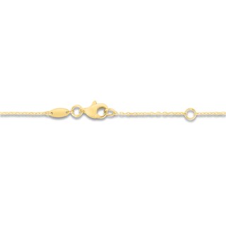 Station Bead Anklet 14K Tri-Tone Gold 10" | Jared