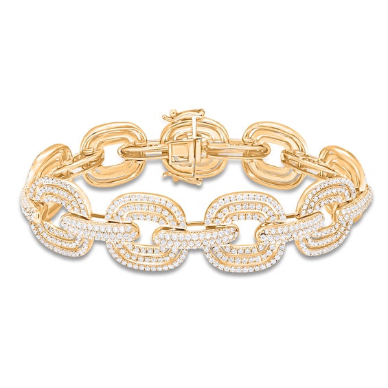 Diamond Link Bracelet 6 ct tw 14K Yellow Gold 7" | Jared